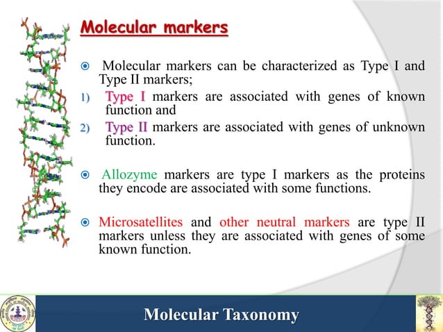 Molecular taxonomy | PPTX