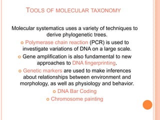 Molecular taxonomy | PPTX