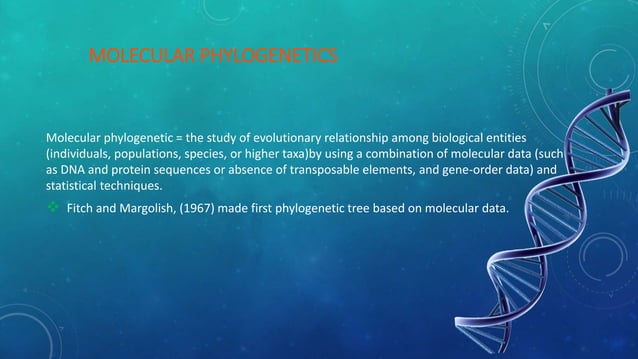 Molecular taxonomy | PPTX | Biological Sciences | Science