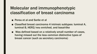 Molecular testing of breast ca | PPTX