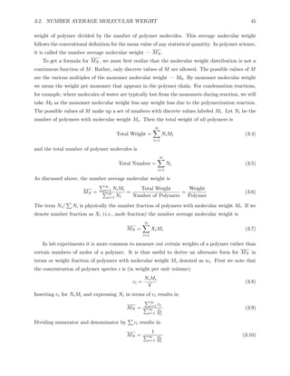 Molecular weight fundamentals | PDF