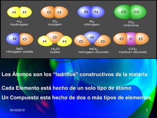 Moleculas y átomos | PPTX