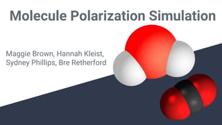 Molecule Polarization Simulation | PPTX