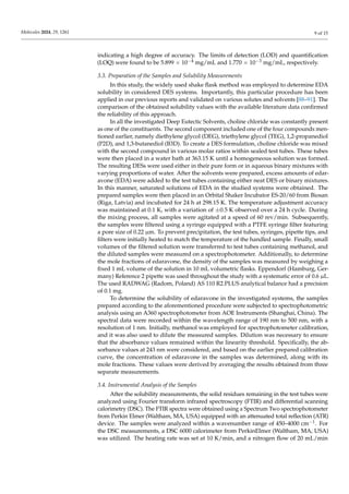 Deep Eutectic Solvents as Agents for Improving the Solubility of ...