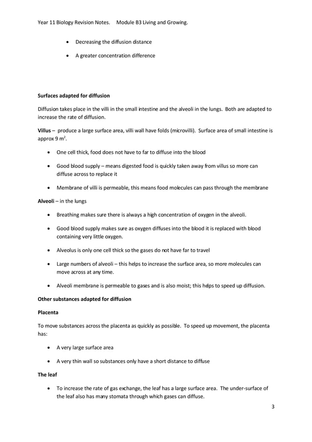 B3 OCR GCSE | PDF