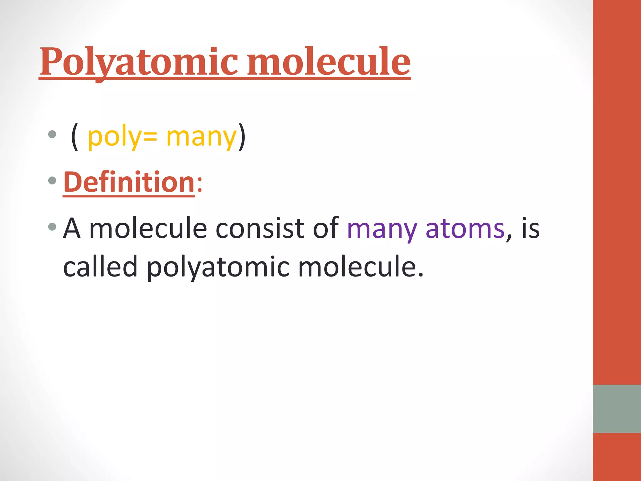 Molecules and its types | PPTX