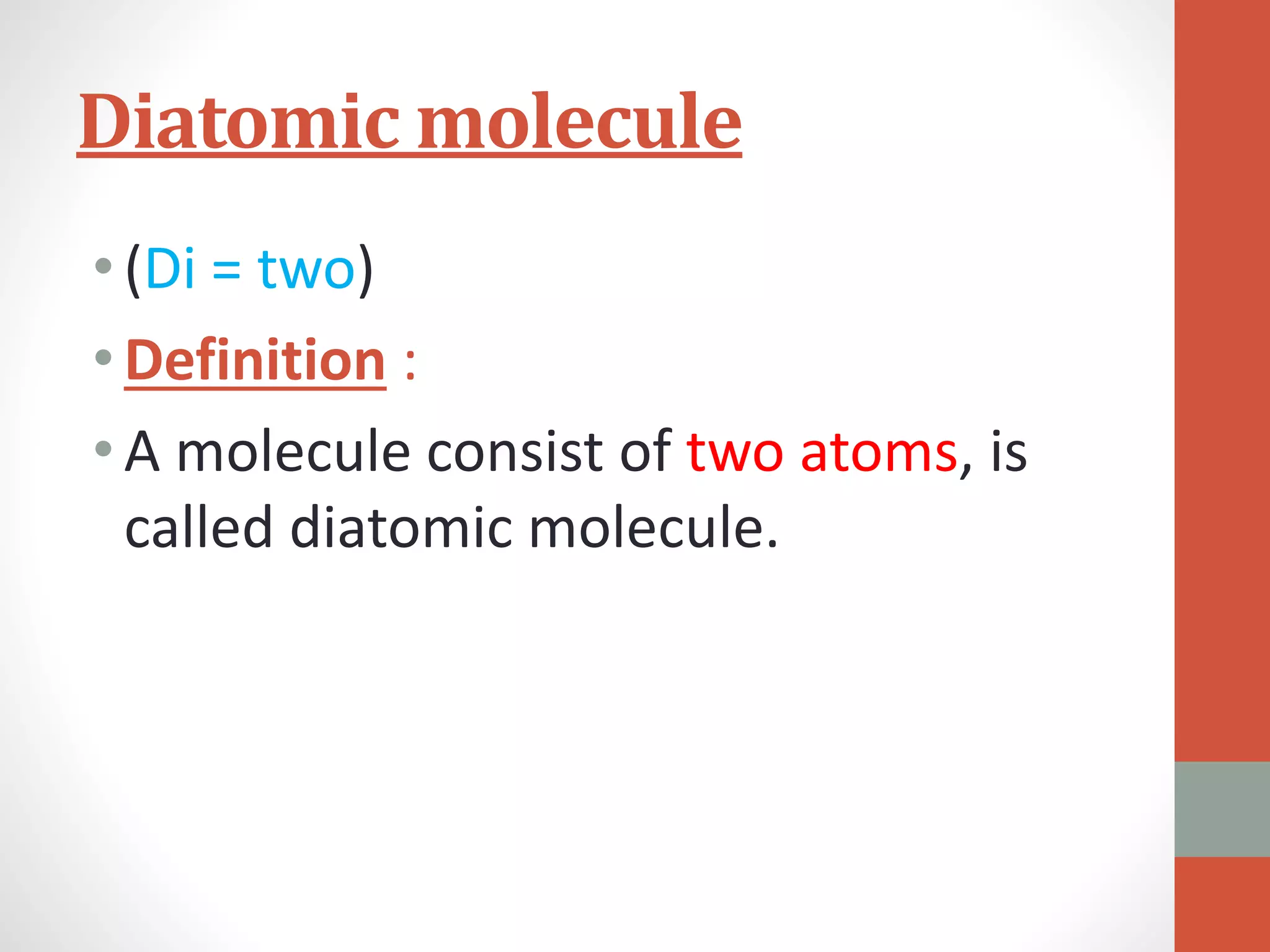 Molecules and its types | PPTX
