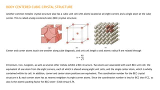 Molecules and metallic crystal structure | PPTX
