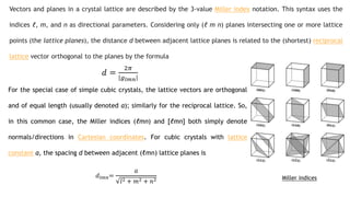 Molecules and metallic crystal structure | PPTX