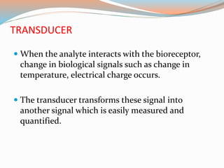 Molecule selective electrode system and bio sensor | PPTX