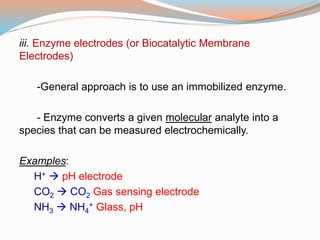 Molecule selective electrode system and bio sensor | PPTX