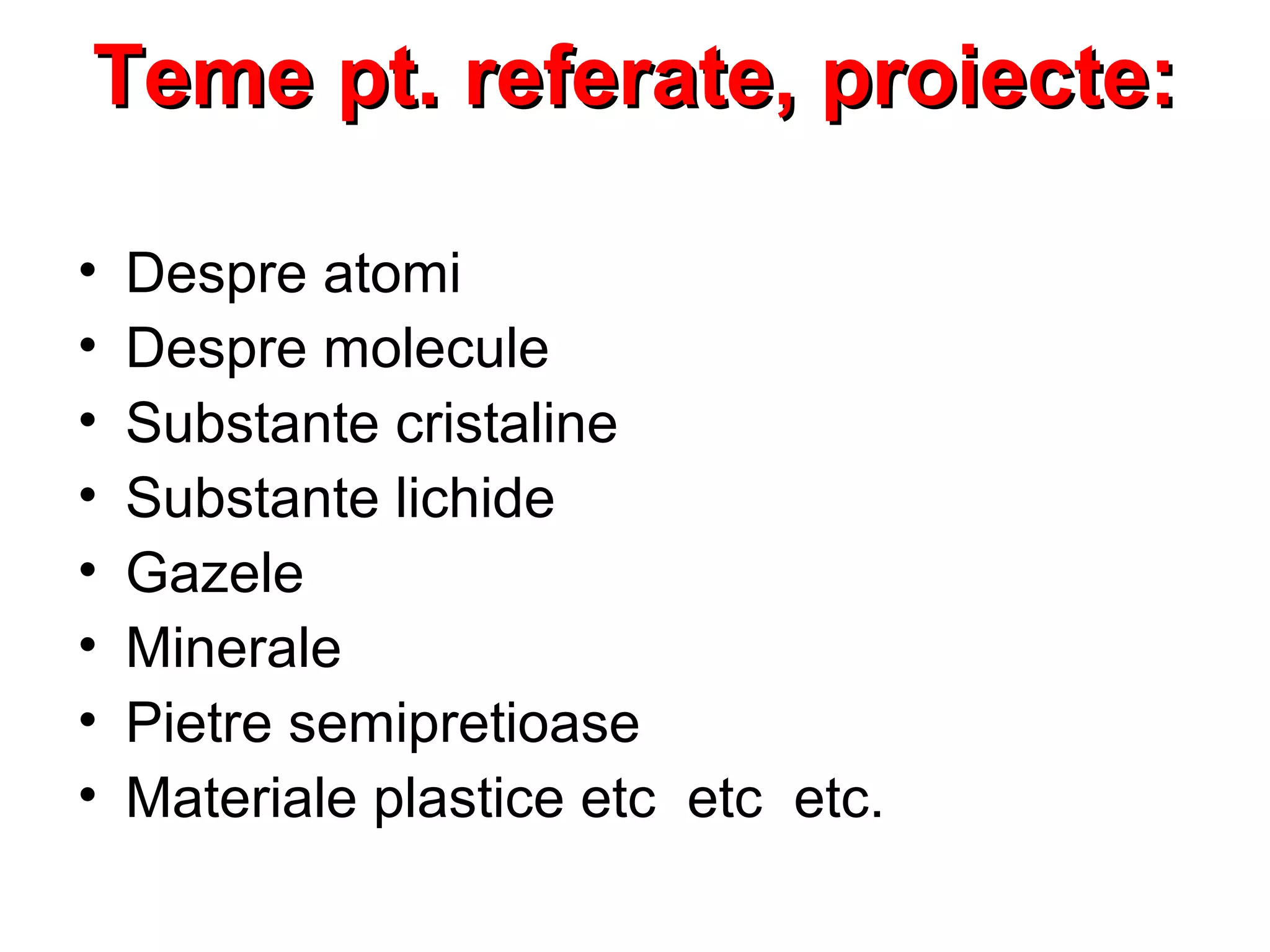 Molecule si atomi | PPT