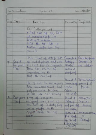 Molecules Of Life Bsc 2nd Semester Chemistry Practical | PDF