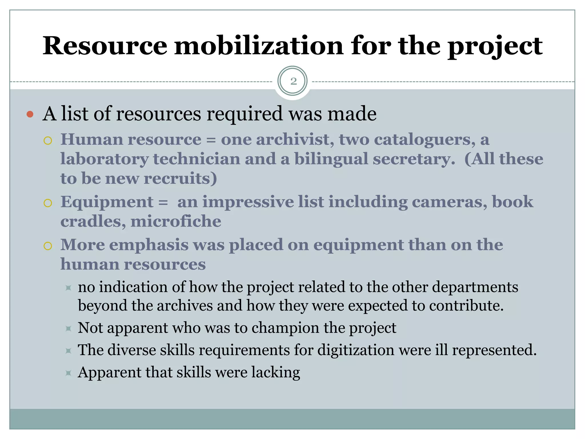 Molefe chedza oau digitization project | PPSX