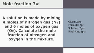 mole fraction and molality.pdf applied chem | PPT