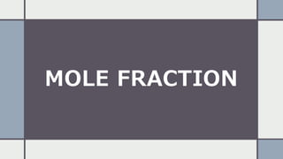 mole fraction and molality.pdf applied chem | PDF