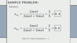mole fraction and molality.pdf applied chem | PDF