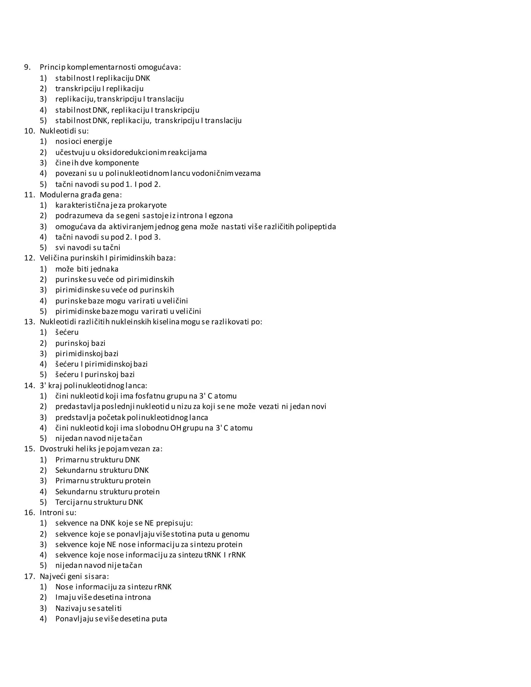 Molekularna biologija i nnn | DOCX