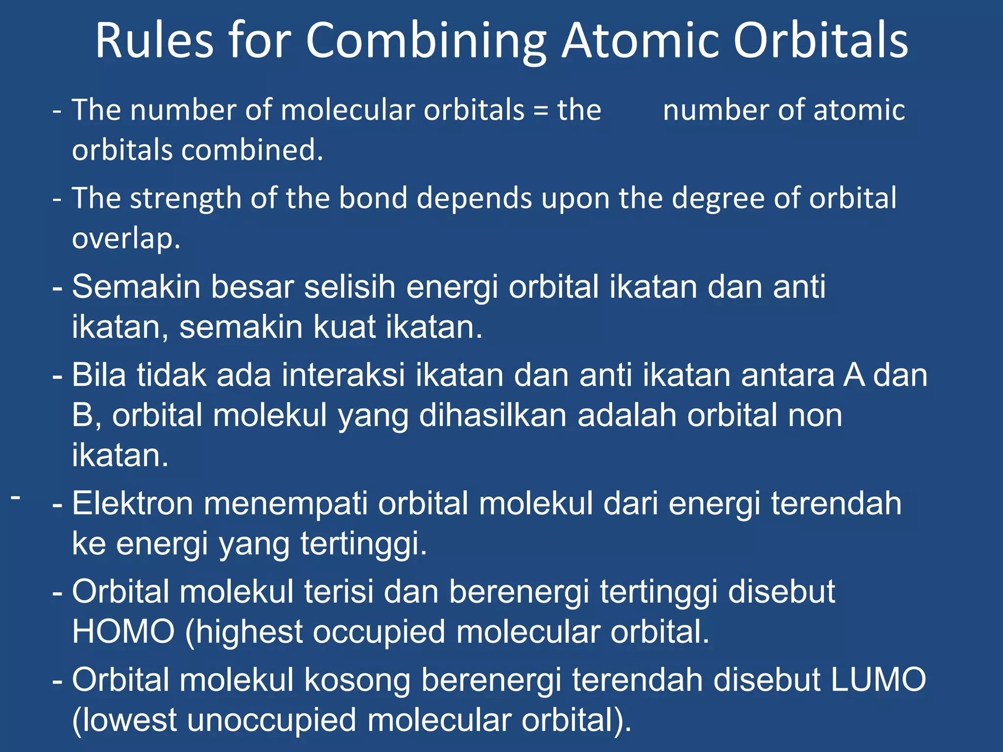 Molekular orbital | PPTX