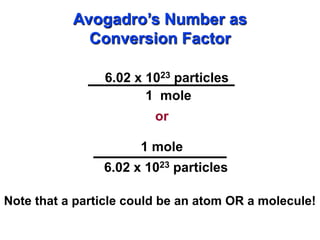 Moles | PPTX | Chemistry | Science