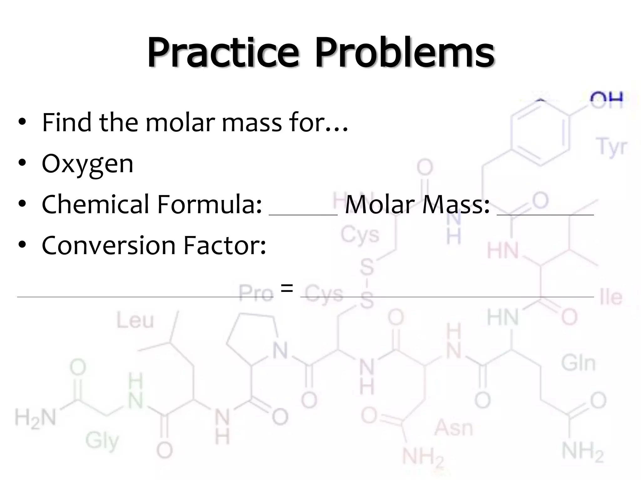 Moles and molar mass | PPTX