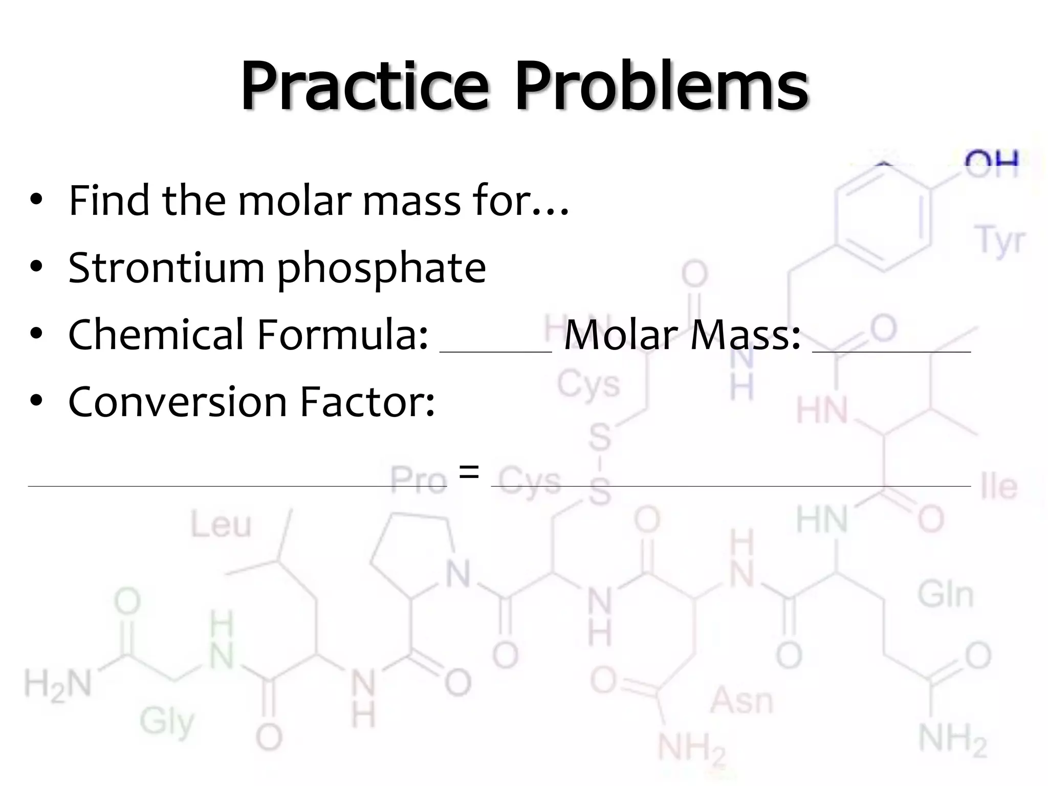 Moles and molar mass | PPTX
