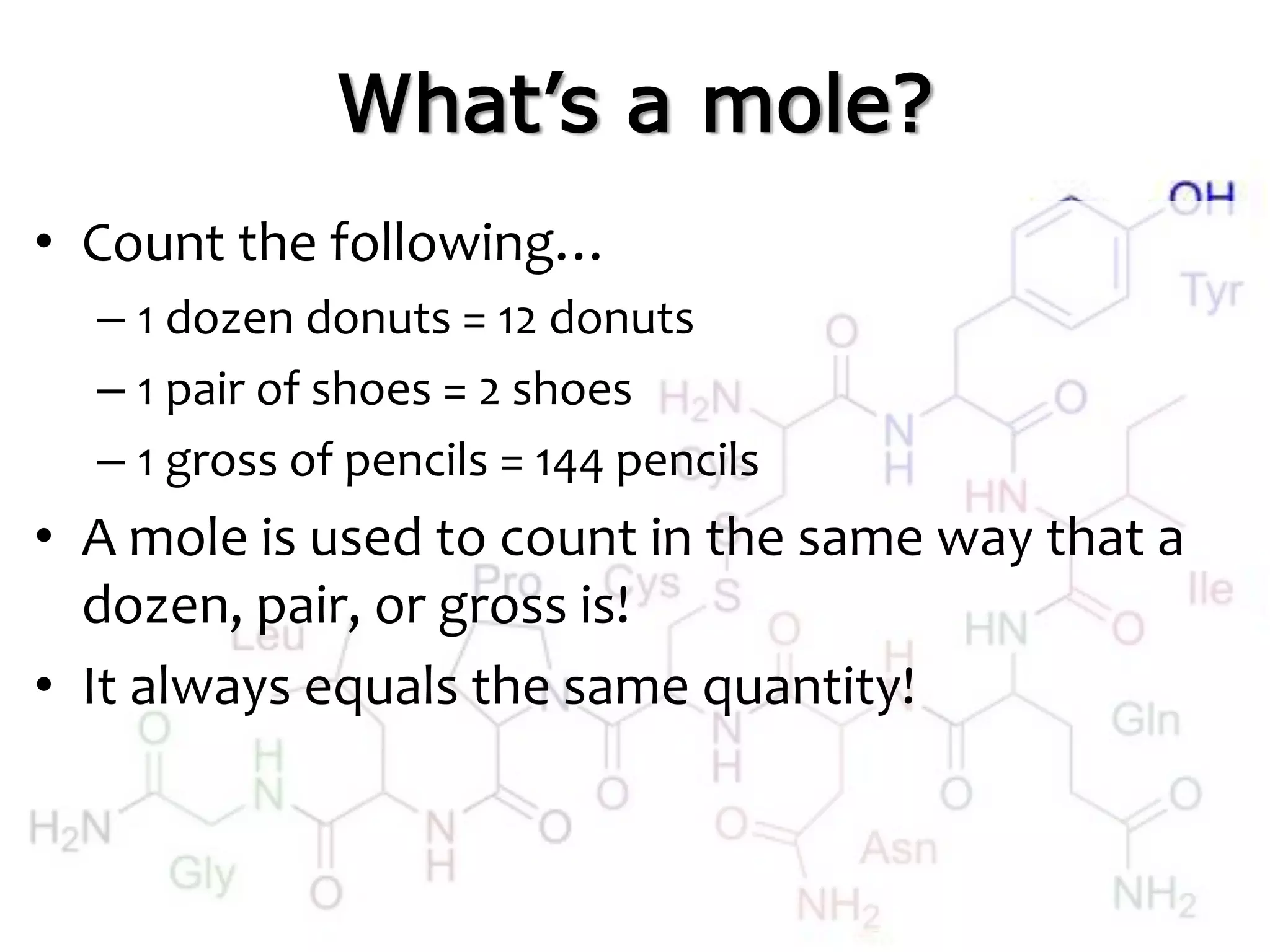 Moles and molar mass | PPTX