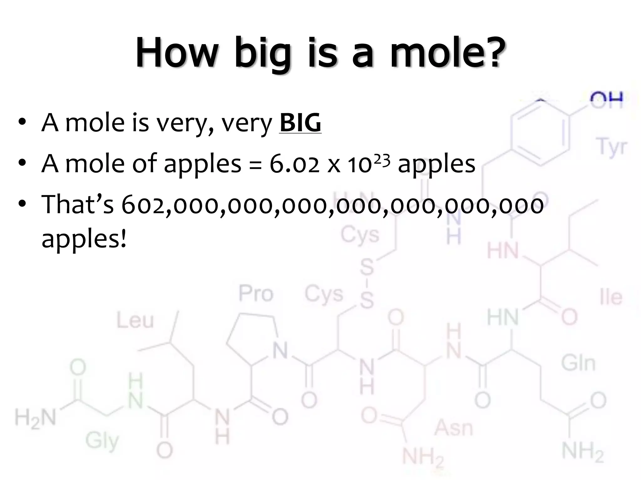 Moles and molar mass | PPTX