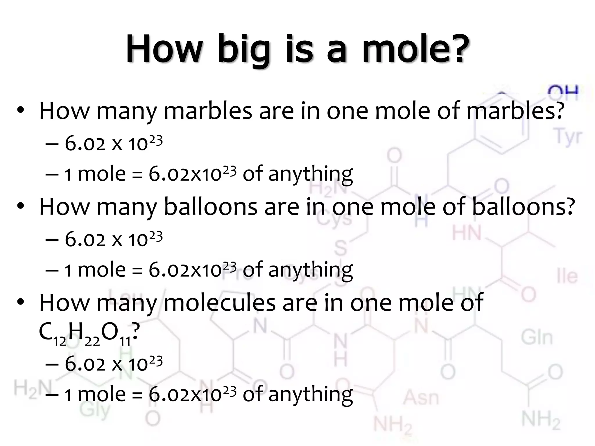 Moles and molar mass | PPTX