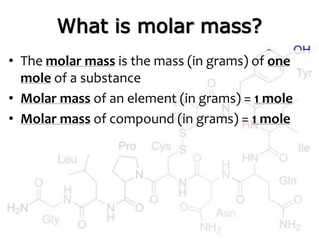 Moles and molar mass | PPTX | Chemistry | Science