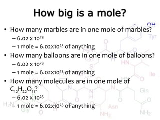 Moles and molar mass | PPTX