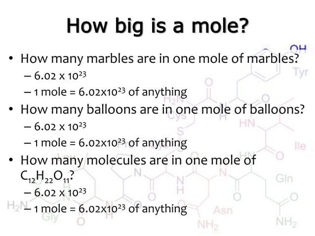 Moles and molar mass | PPTX | Chemistry | Science