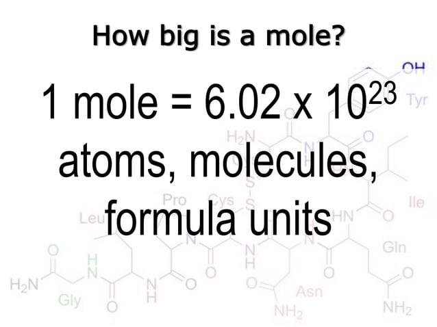 Moles and molar mass | PPTX | Chemistry | Science
