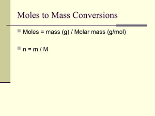 Moles_&_Avogadro[1].ppt including for igcse chemiCAL CALCULATIONS | PPT