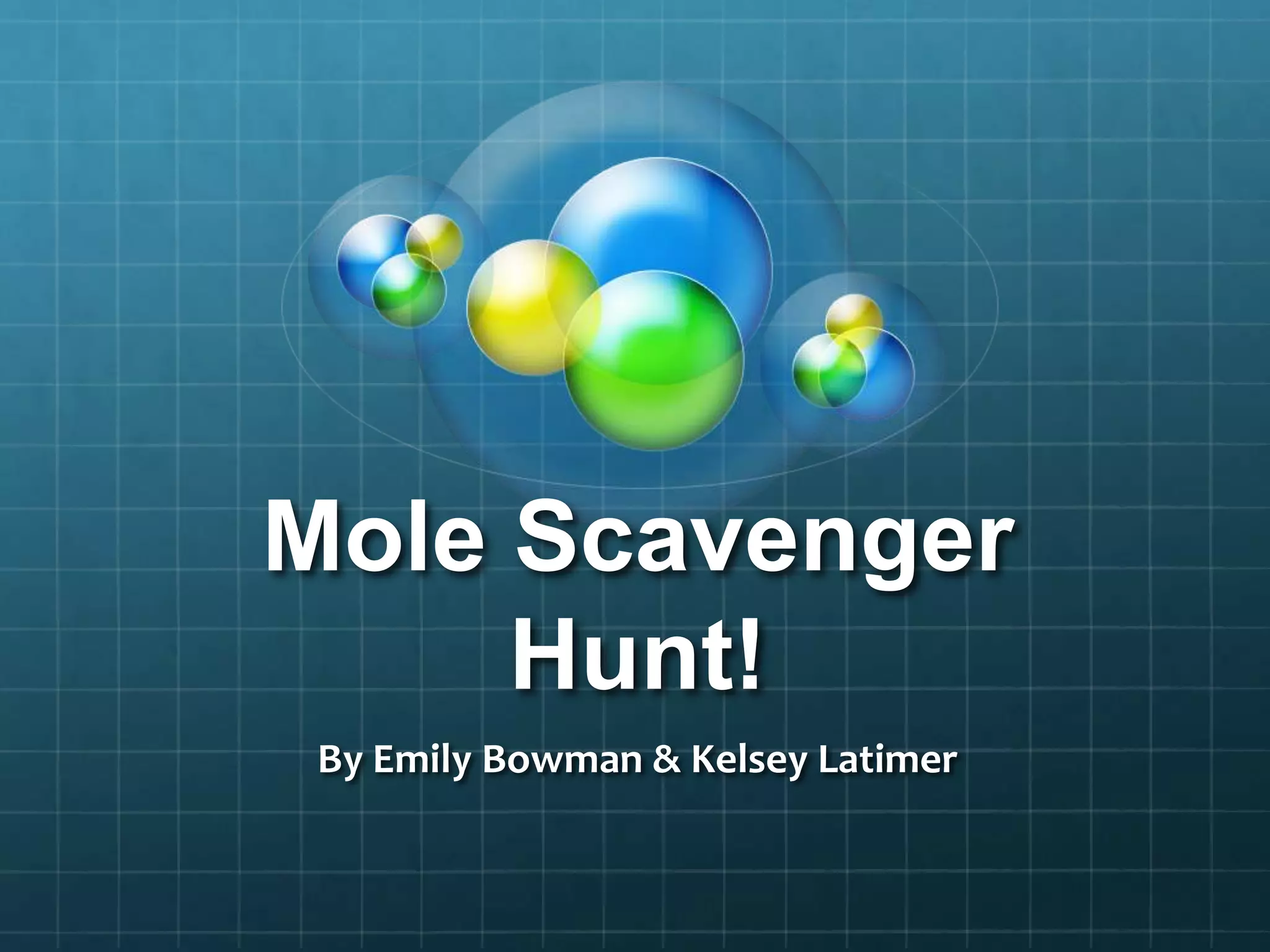 Mole scavenger hunt | PPT