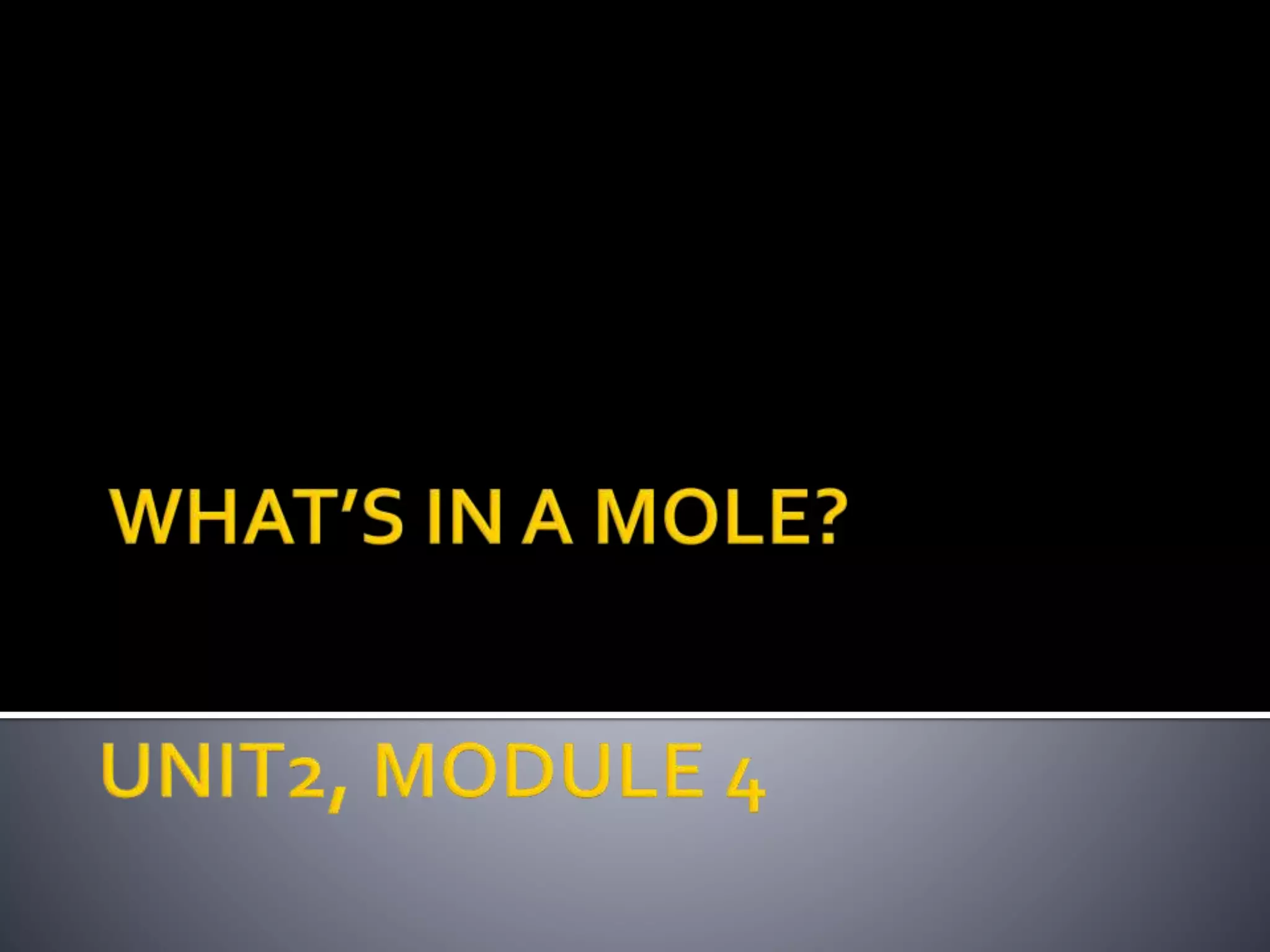 MOLES science9 | PPTX