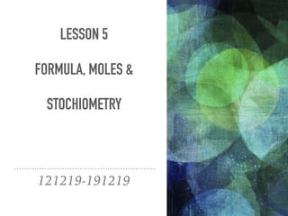 Mole Concept & stoichiometry | PDF