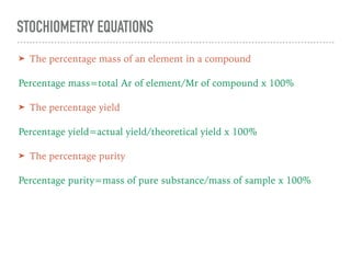 Mole Concept & stoichiometry | PDF