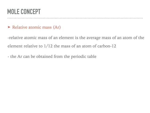 Mole Concept & stoichiometry | PDF