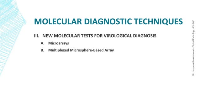 Molecular diagnostic techniques | PPTX | Infectious Diseases | Diseases ...