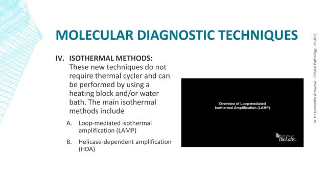 Molecular diagnostic techniques | PPTX | Infectious Diseases | Diseases ...