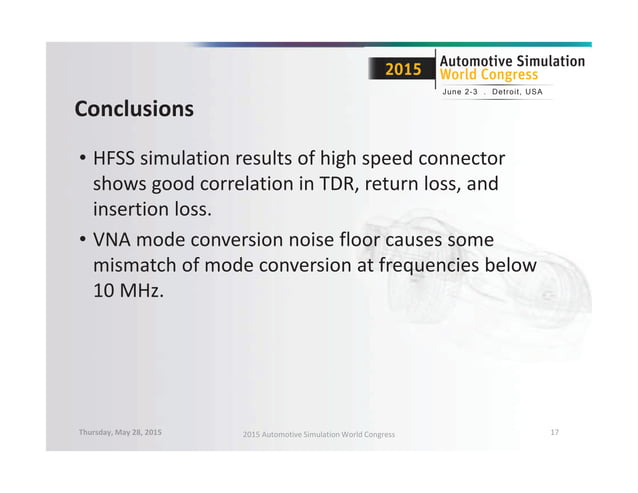 Molex Automotive Connector Simulation Using Ansys | PDF