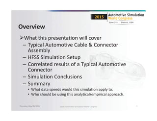 Molex Automotive Connector Simulation Using Ansys | PDF