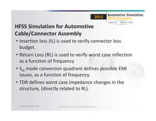 Molex Automotive Connector Simulation Using Ansys | PDF