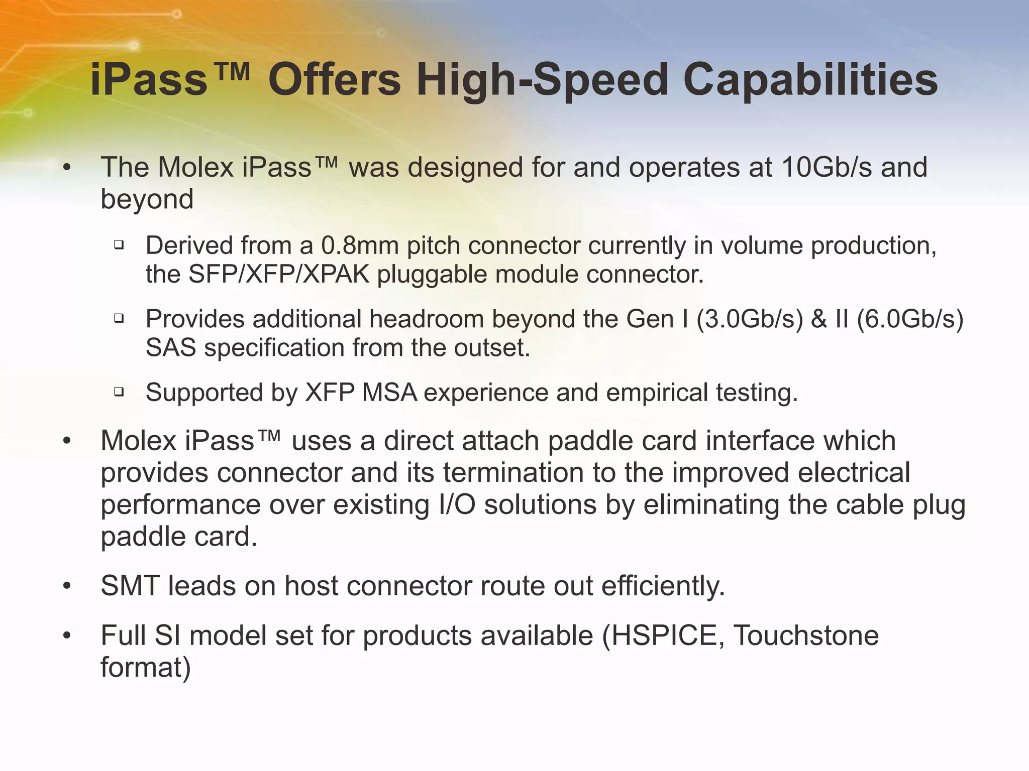iPass Interconnect System | PPT | Computer Peripherals | Computing
