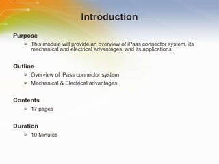 iPass Interconnect System | PPT | Computer Peripherals | Computing