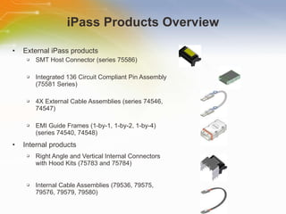 iPass Interconnect System | PPT | Computer Peripherals | Computing