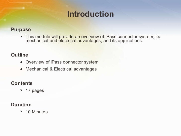 iPass Interconnect System