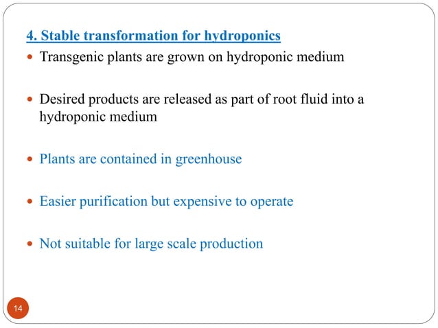 Plant molecular farming for recombinant therapeutic proteins | PPTX ...