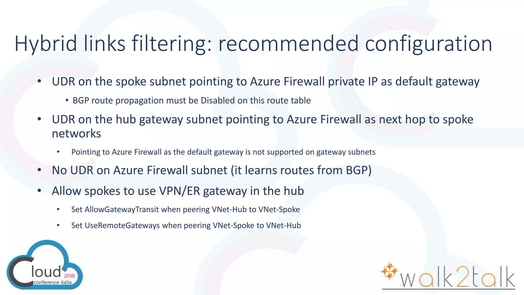 CCI2018 - Azure Network - Security Best Practices | PPTX